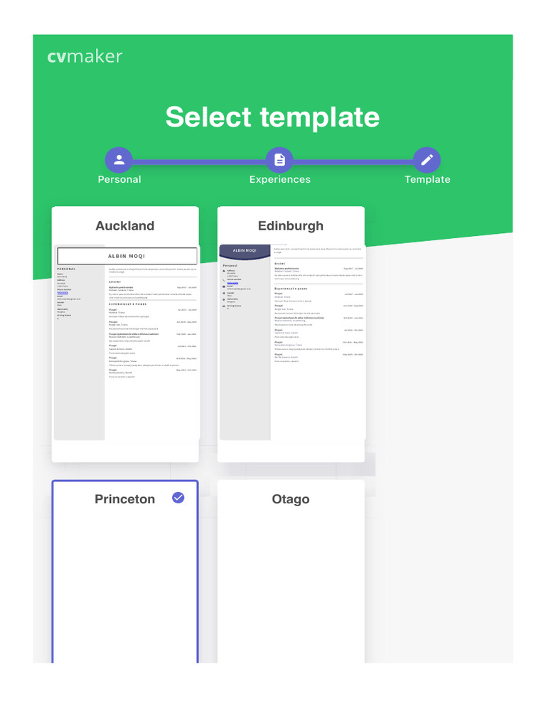 Select Template: Auckland Edinburgh | PDF