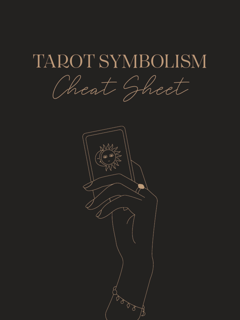 Tarot Symbolism Cheat Sheets | PDF