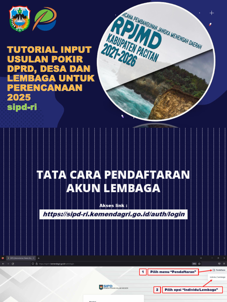 Tutorial Input Usulan Pokir DPRD, Desa Dan Lembaga | PDF Tutorial Input Usulan Pokir DPRD, Desa Dan Lembaga | PDF