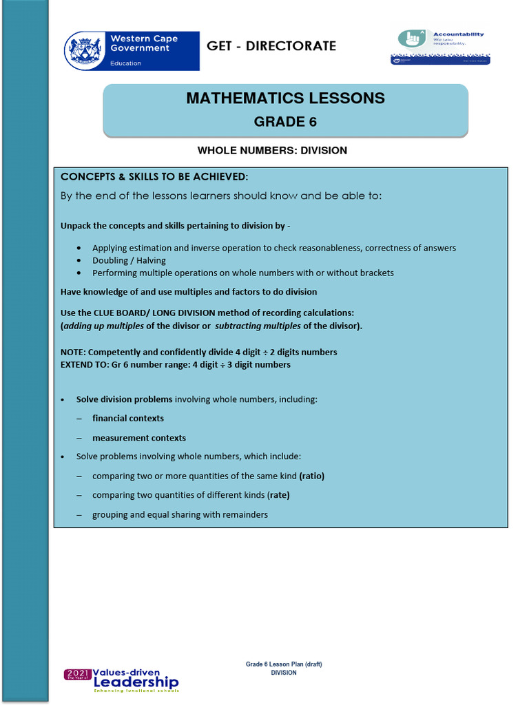 Maths Gr.6 | PDF | Teaching Methods & Materials