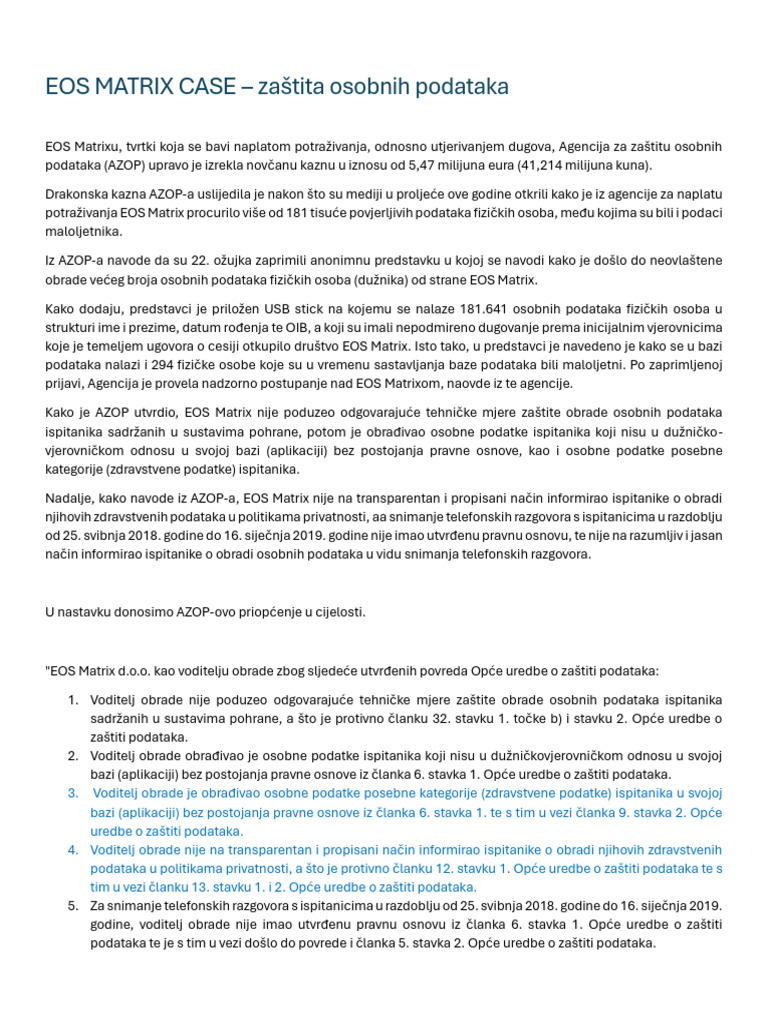 Eos Matrix Case | PDF