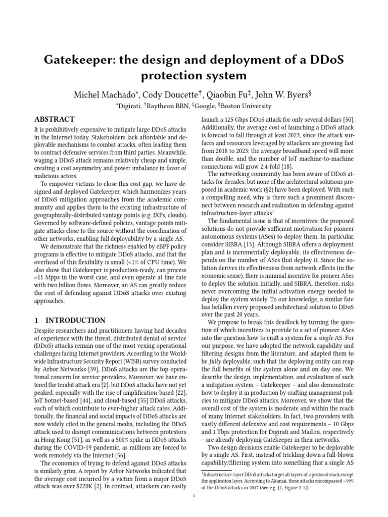 Gatekeeper Tech Report | PDF