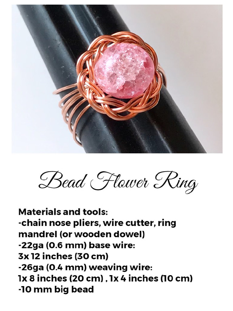 Bead Flower Ring Tutorial Pdf