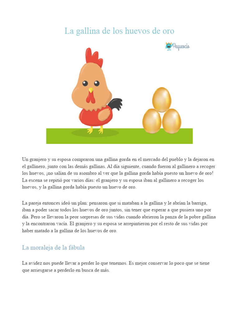 Gallina Huevos Oro | PDF