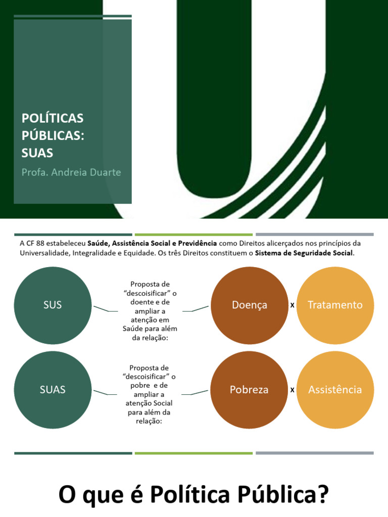 Slides SUAS - Profa Andreia Duarte | PDF