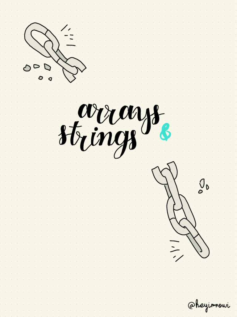 1 Arrays And Strings Pdf 