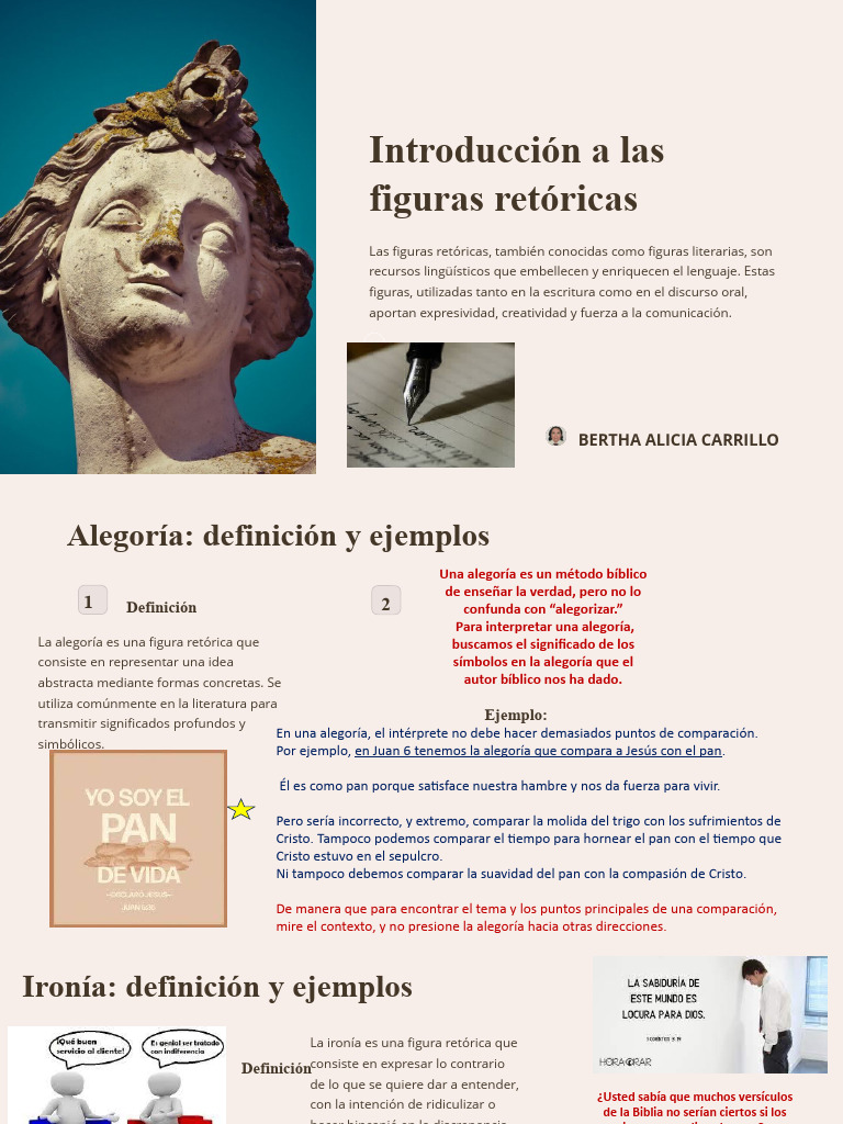 Figuras Retóricas: Definición y Ejemplos | PDF