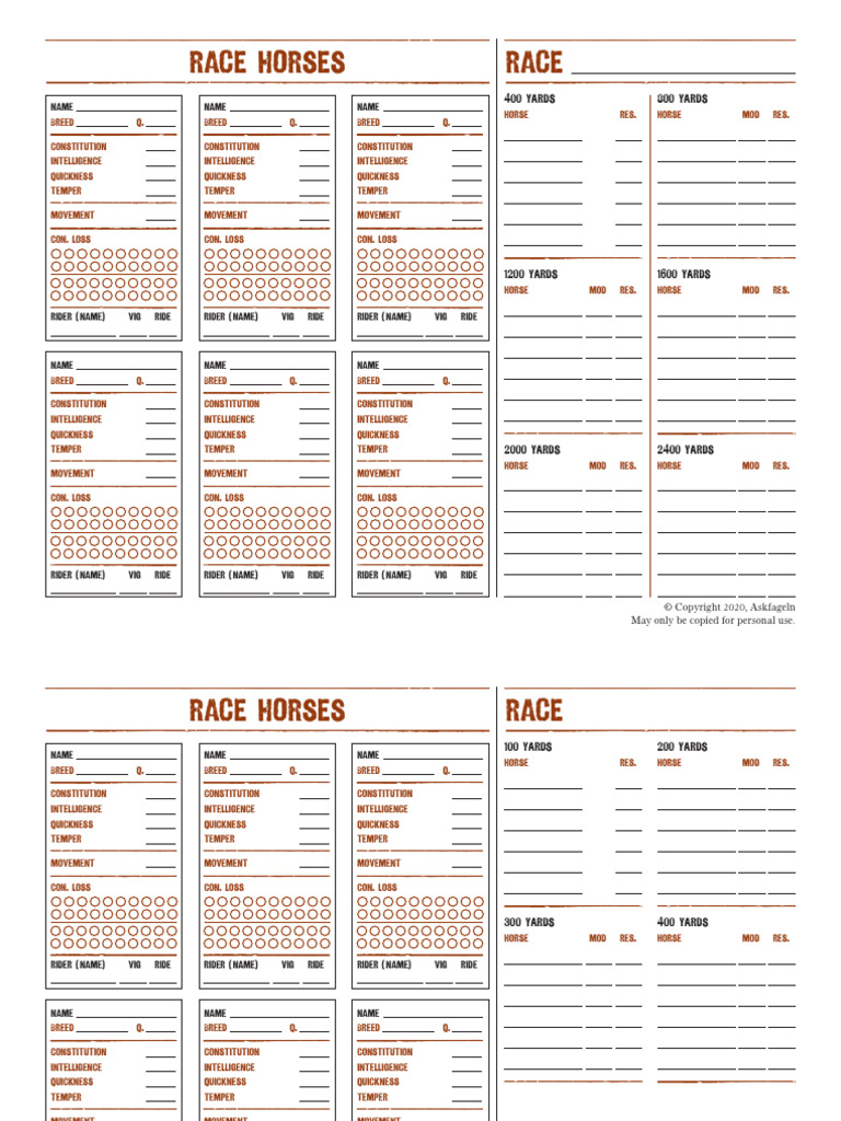 WE4 Forms Chases | PDF | Equestrianism | Horses