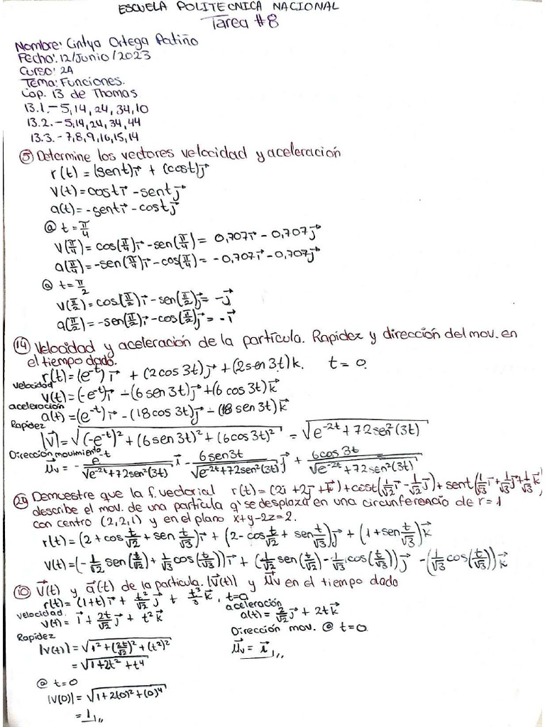 Deber 8 - Ortega Patiño - Funciones | PDF