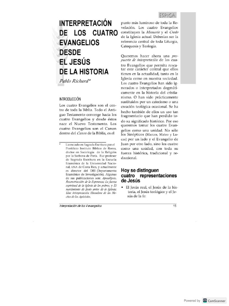 Interpretacion de Los Cuatro Evangelios | PDF
