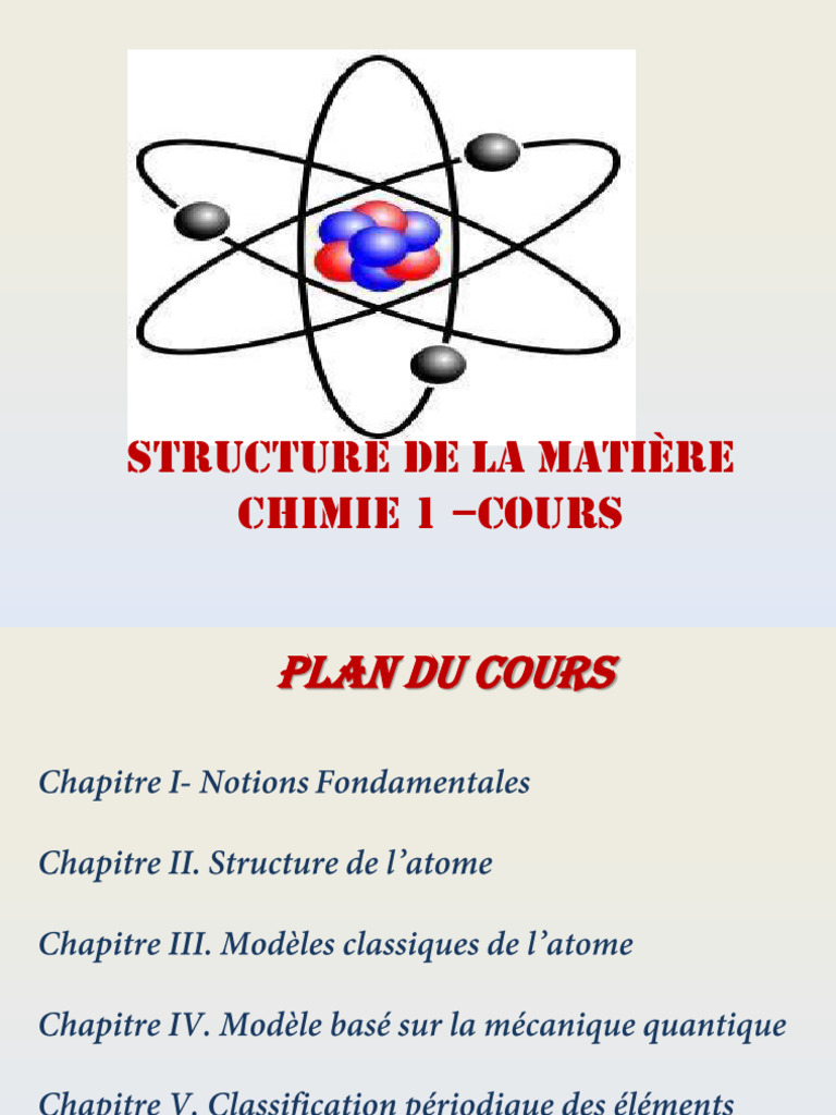 Structure de l'atome et ses composants | PDF | Atomes | Noyau atomique