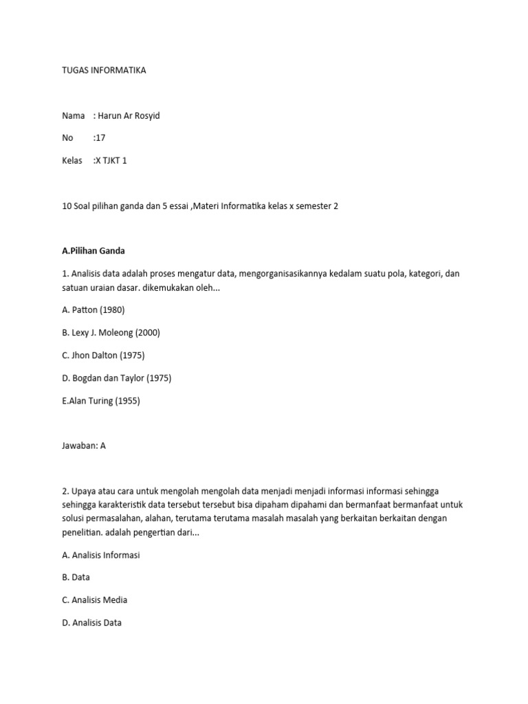 Tugas Informatika Pdf