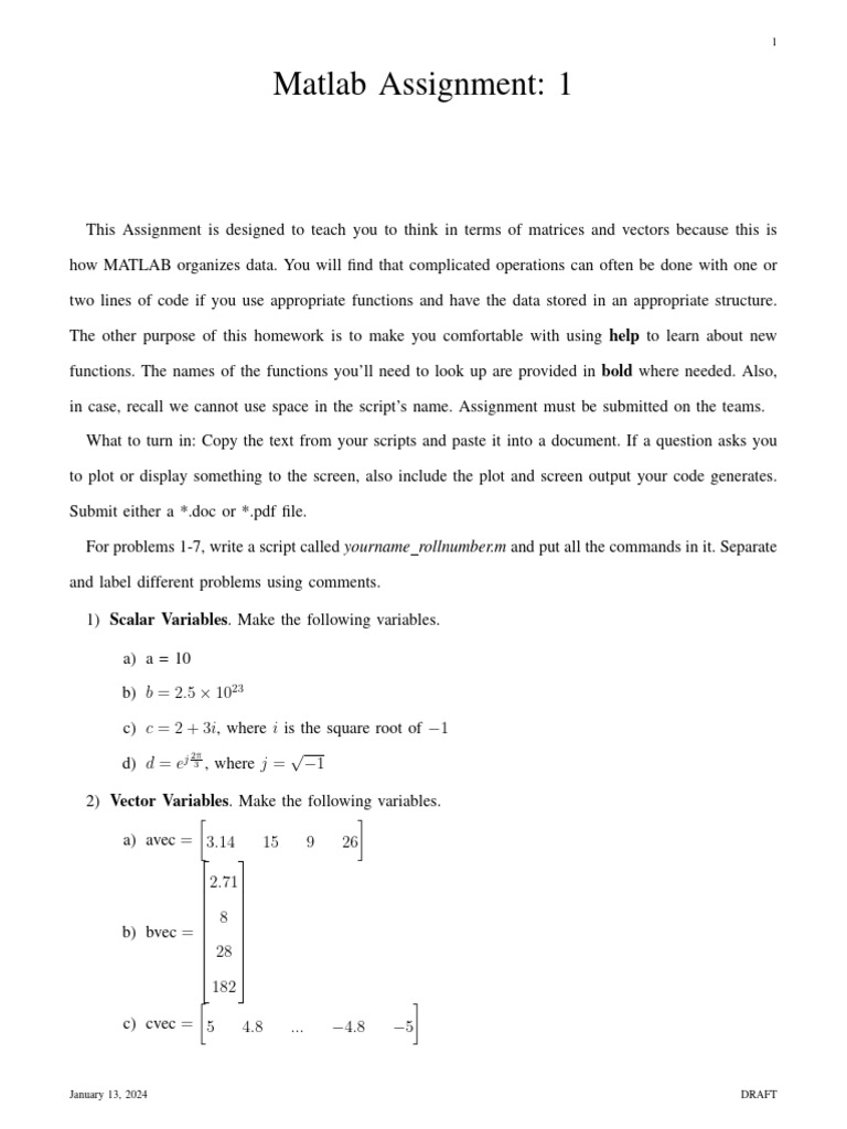 Ass 1 | PDF | Science & Mathematics