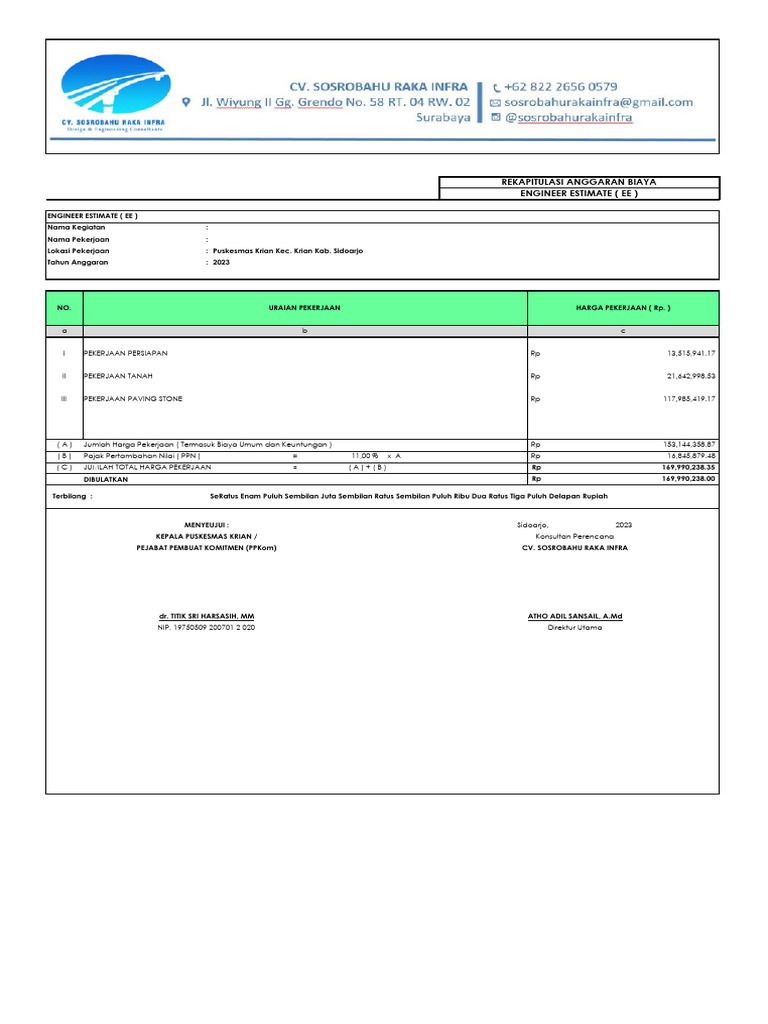 Rab Paving PKM Krian 2022rev2 | PDF