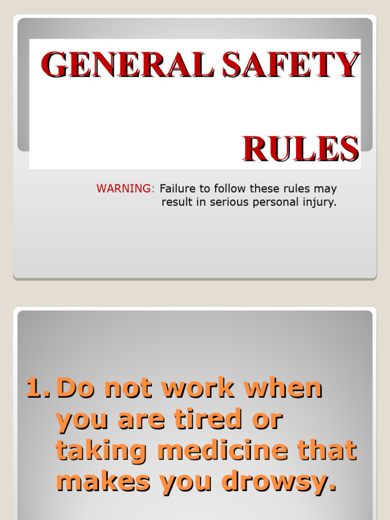 General Safety | PDF
