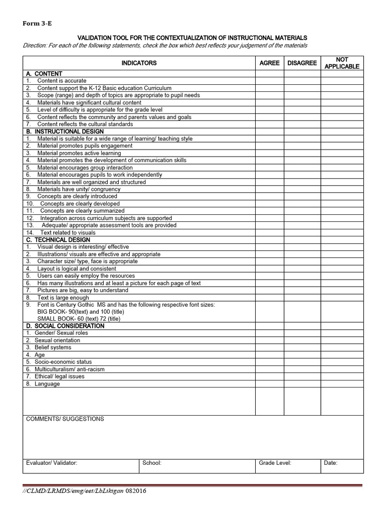 2.1 Mov 4a.1 Validation Tool For The Contextualization of Instructional ...