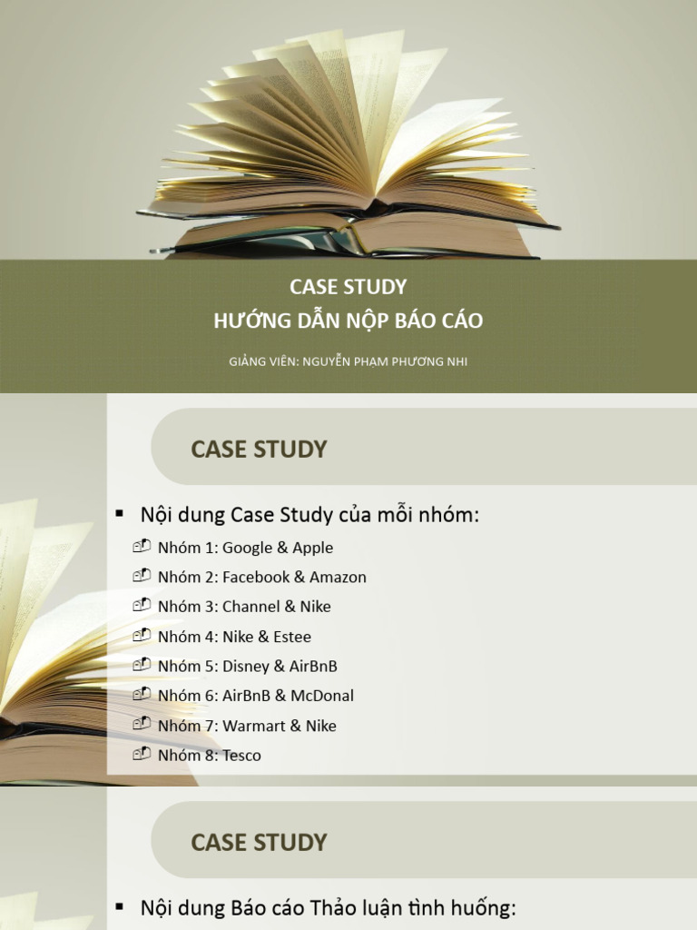 Hướng dẫn nộp Case Study CRM - 2024 | PDF