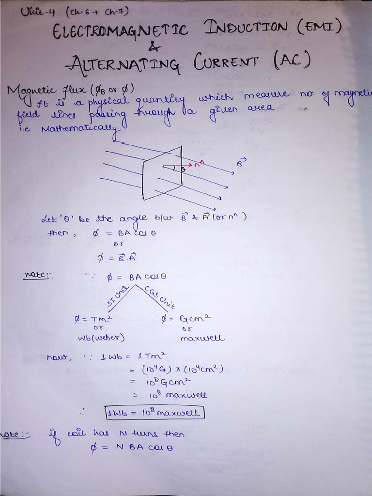 4 - Electromagnetic Induction | PDF