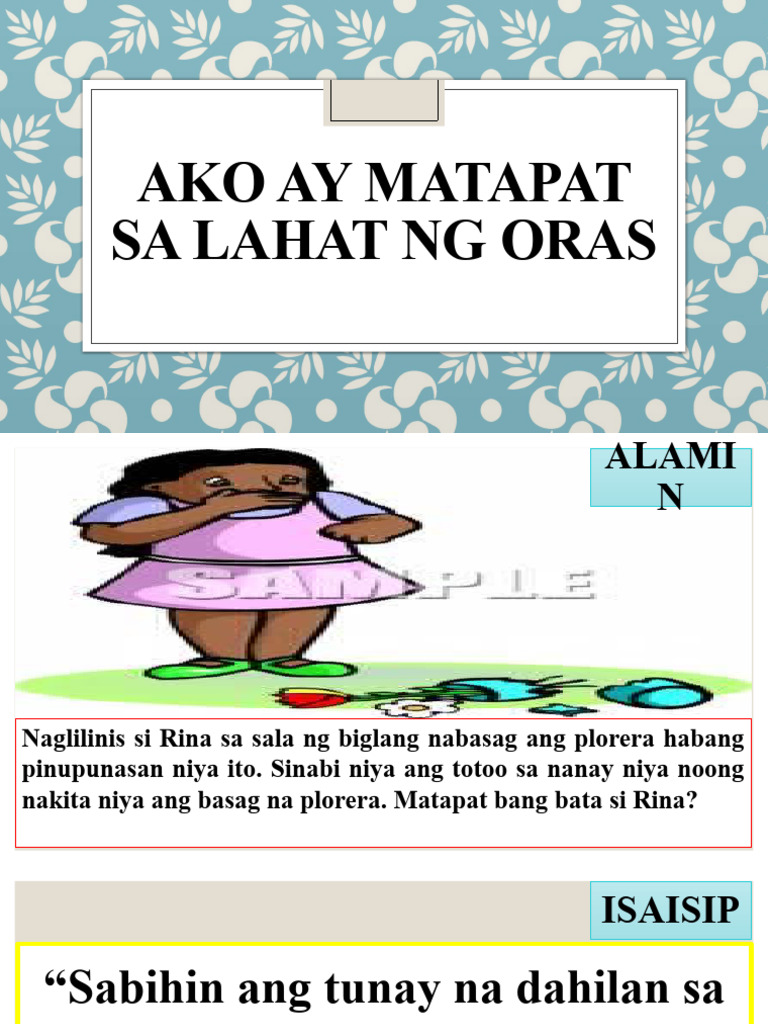 2nd ESP Ako Ay Matapat Sa Lahat NG Oras | PDF