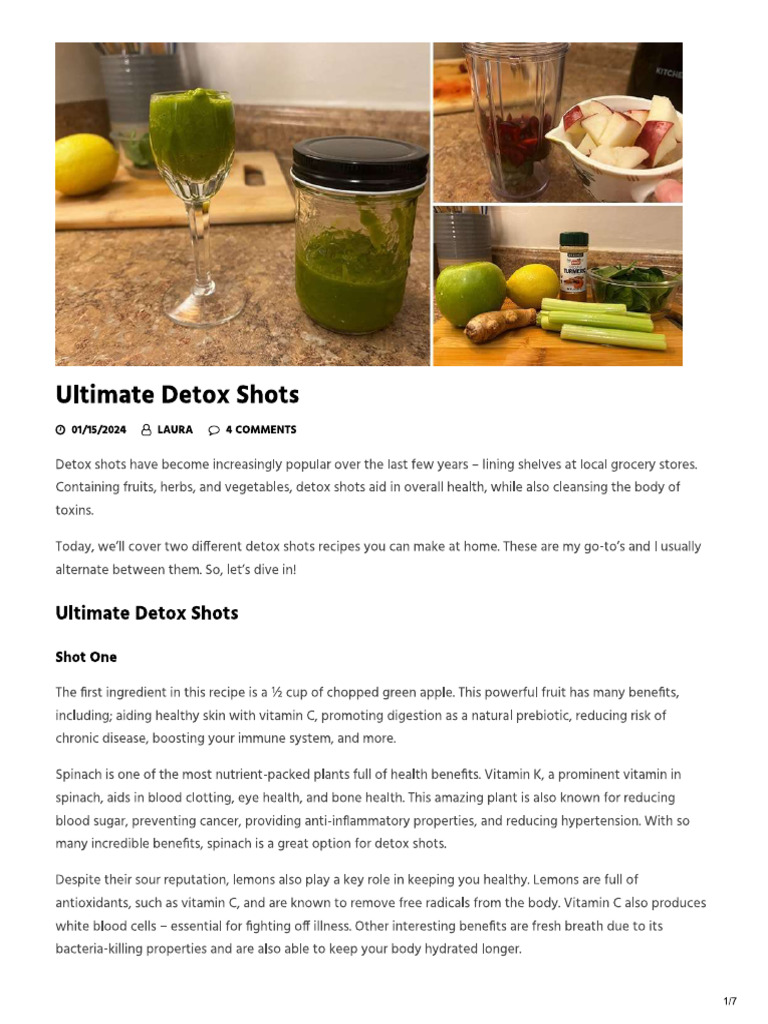 Ultimate Detox Shots | PDF