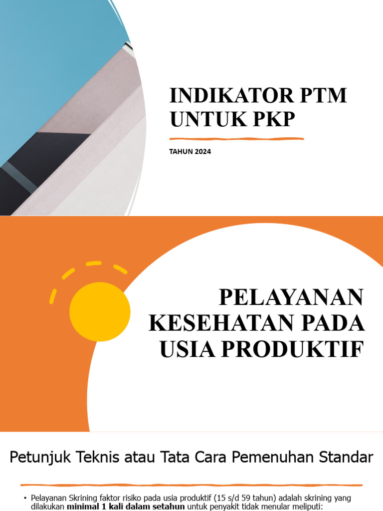 Indikator PKP PTM Tahun 2024 | PDF