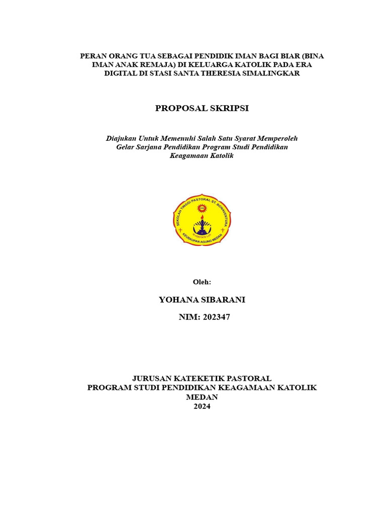 Proposal Skripsi | PDF
