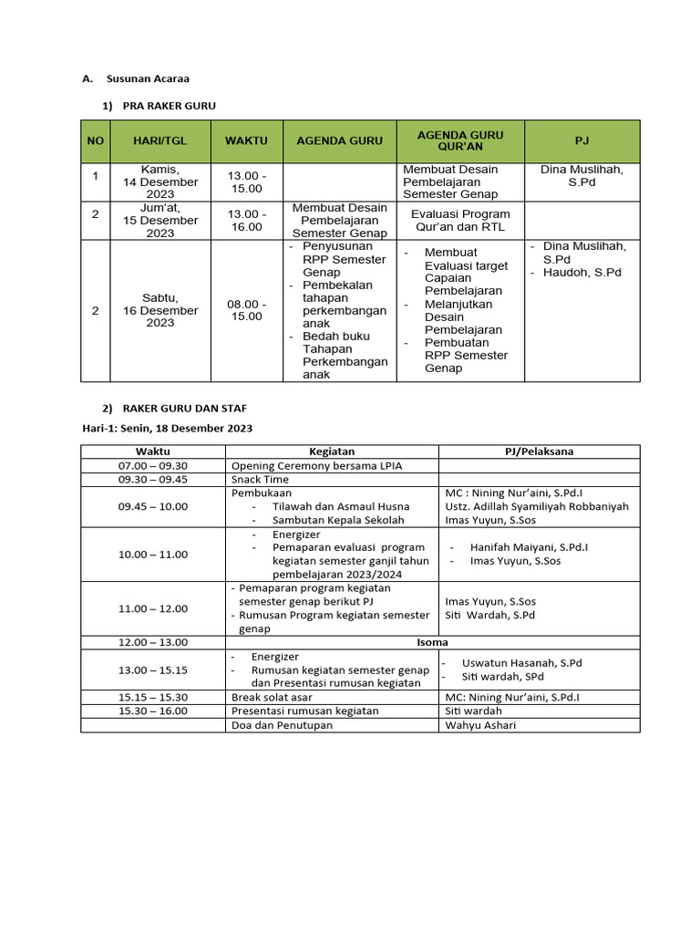 Raker Guru: Desain Pembelajaran 2023 | PDF