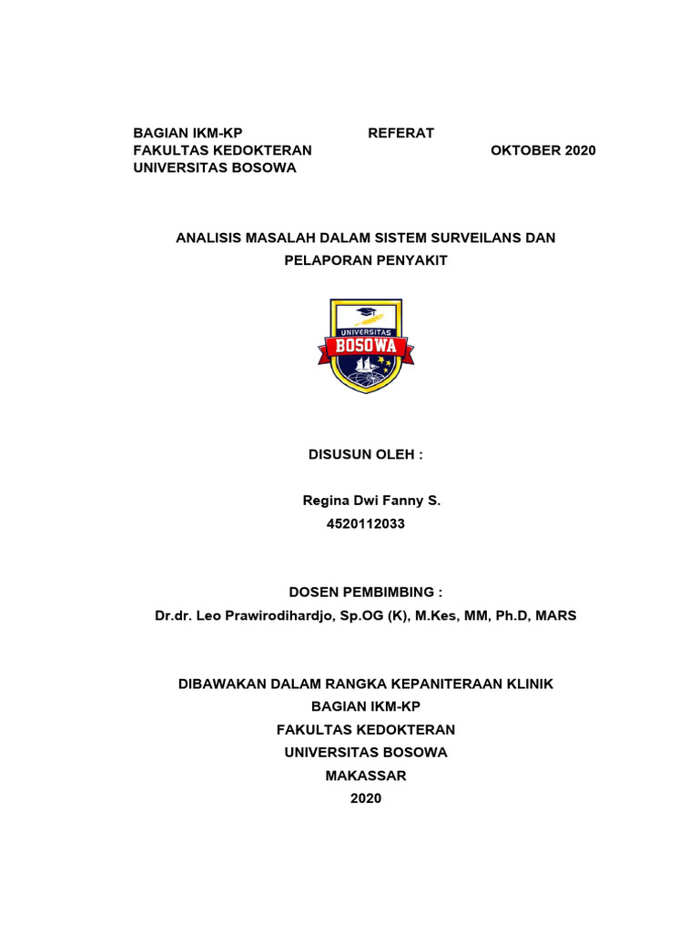 Referat Regina Dwi Fanny S 4520112033 | PDF