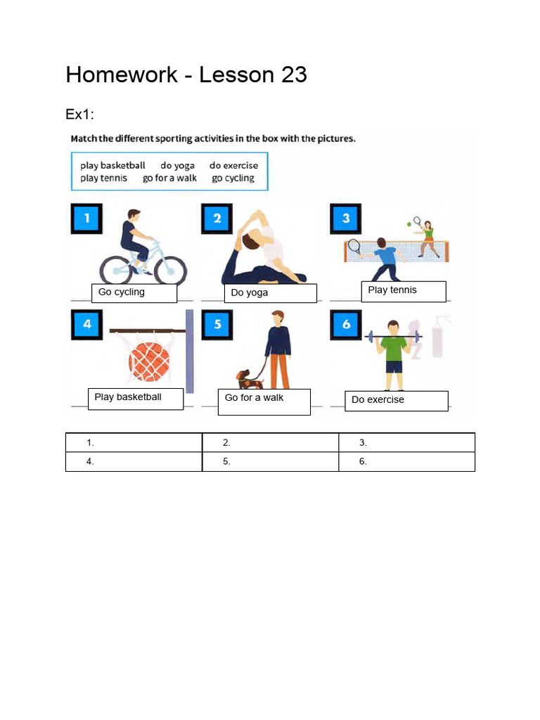 Homework - Lesson 23 | PDF