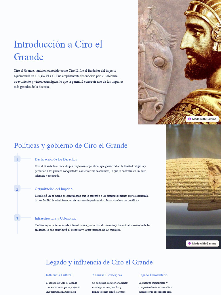 Biografía de Ciro el Grande | PDF
