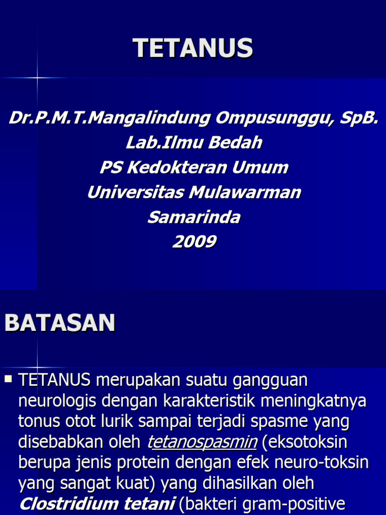 9 Tetanus | PDF