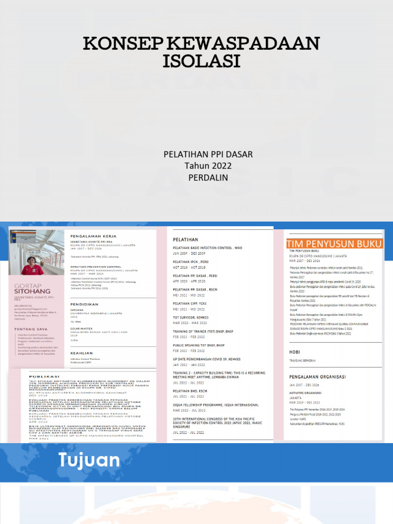 2022 - Kewaspadaan Isolasi - PERDALIN - PUSAT | PDF