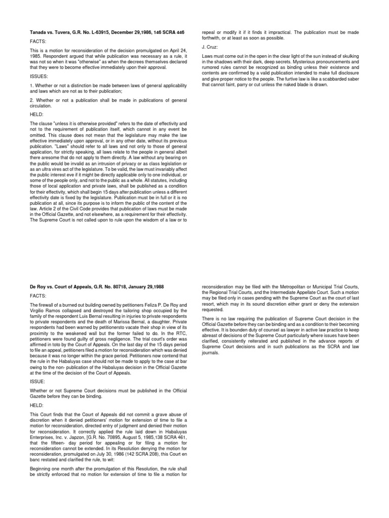 PFL Week 2 Case Digest | PDF