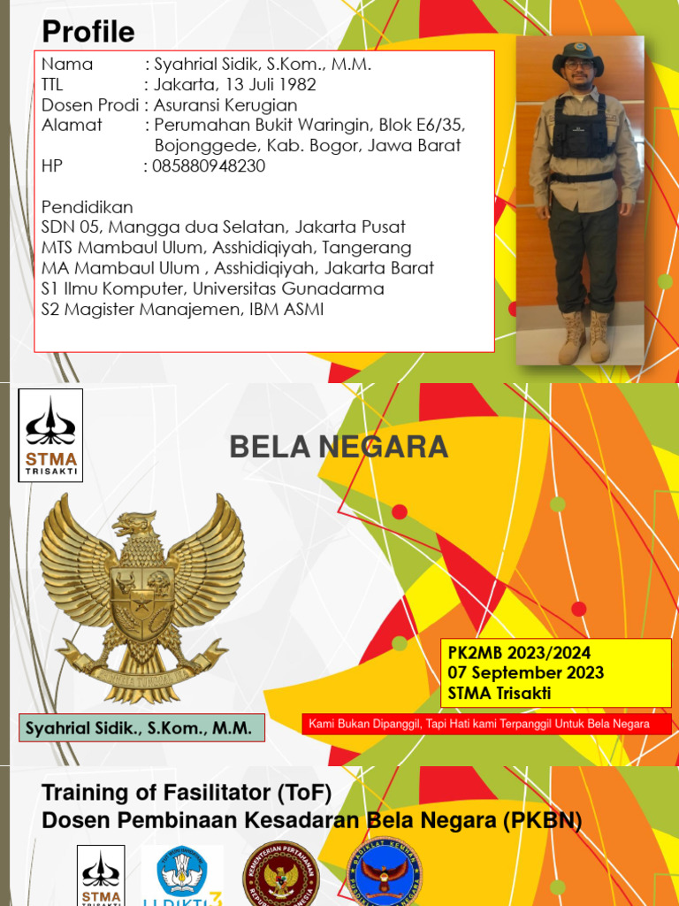 Materi Bela Negara PK2MB STMA Trisakti | PDF