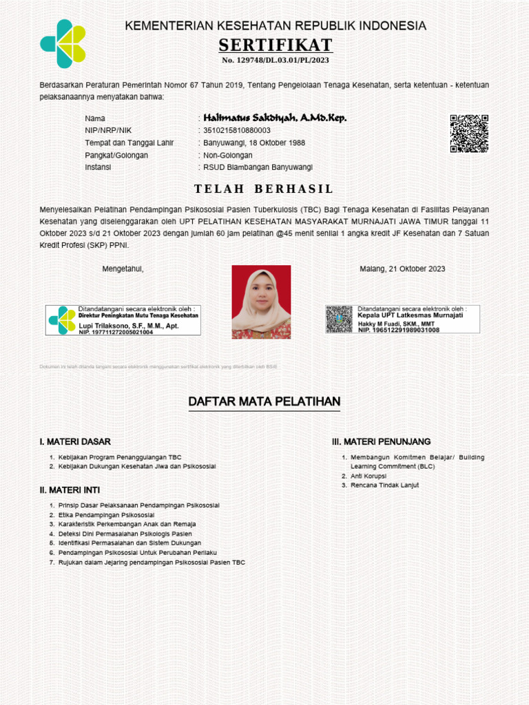 Halimatus Sakdiyah | PDF