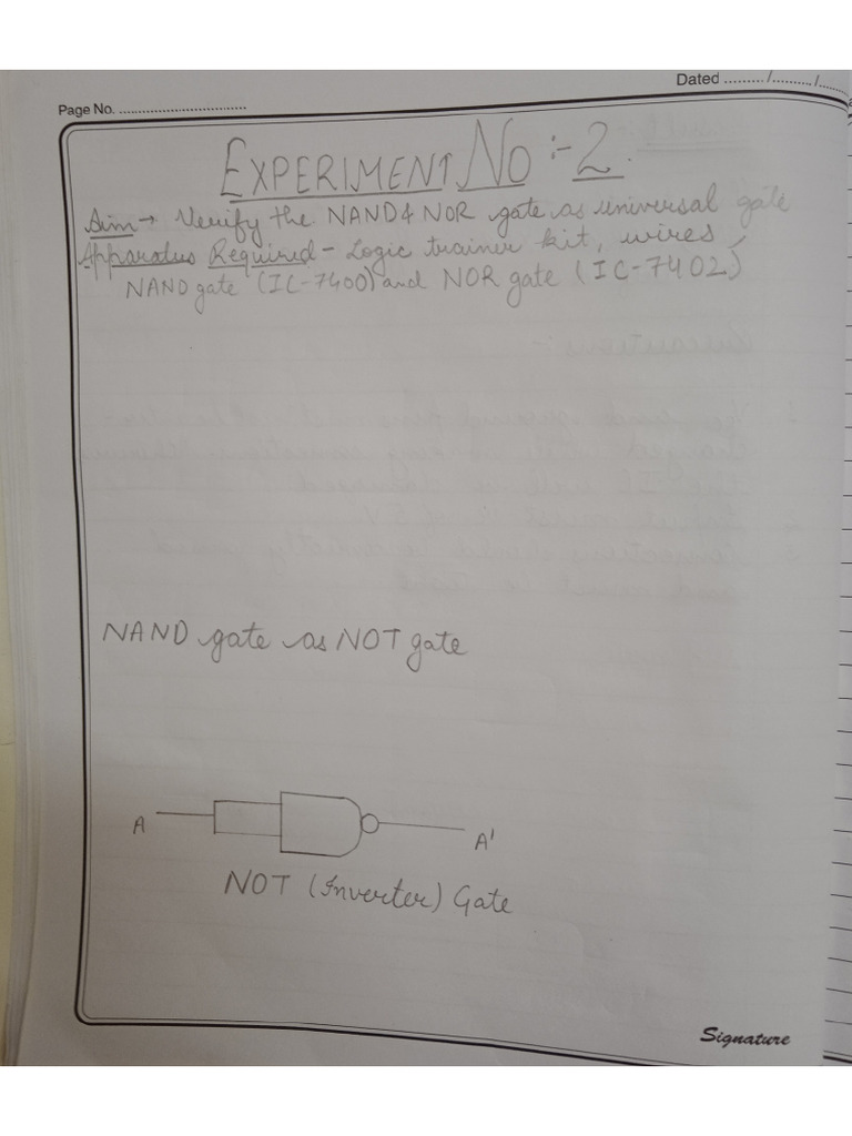 Digital Ec Lab Experiment No 2 | PDF