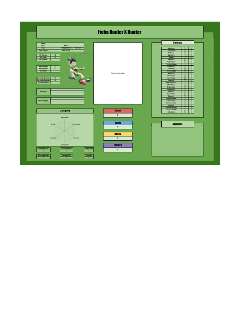 Ficha_Hunter_ | PDF | Neurociência | Conceitos psicológicos