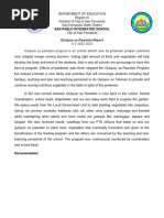 Gulayan sa Paaralan Action Plan 2024 | PDF