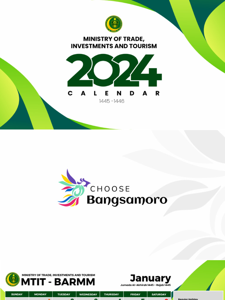 2024 MTIT Calendar (1445-1446 AH) | PDF