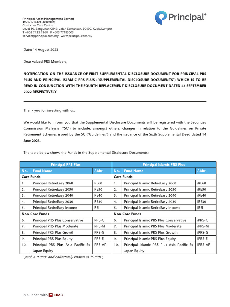 PRS Members - Notification Issuance of 1st Replacement DD | PDF