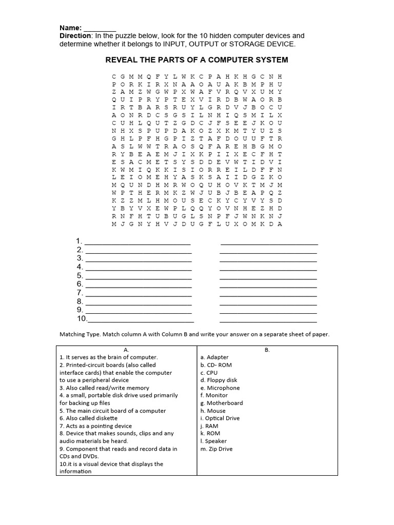 Ict 9 Activity | PDF