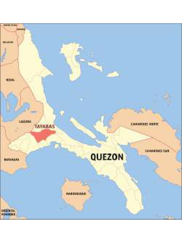 Map of Modern Tayabas | PDF