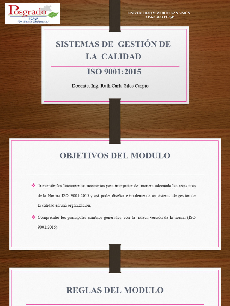 SISTEMAS DE GESTI N DE LA CALIDAD Parte I y II | PDF