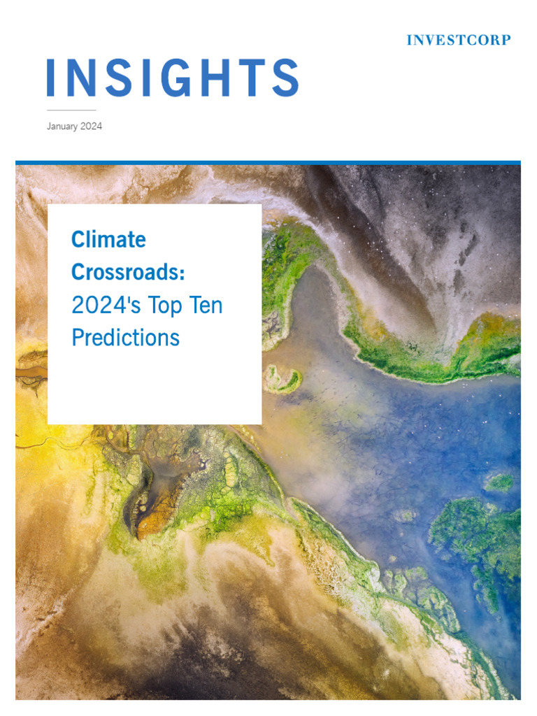 2024 Climate Predictions: Top 10 Insights | PDF | Law | Technology ...