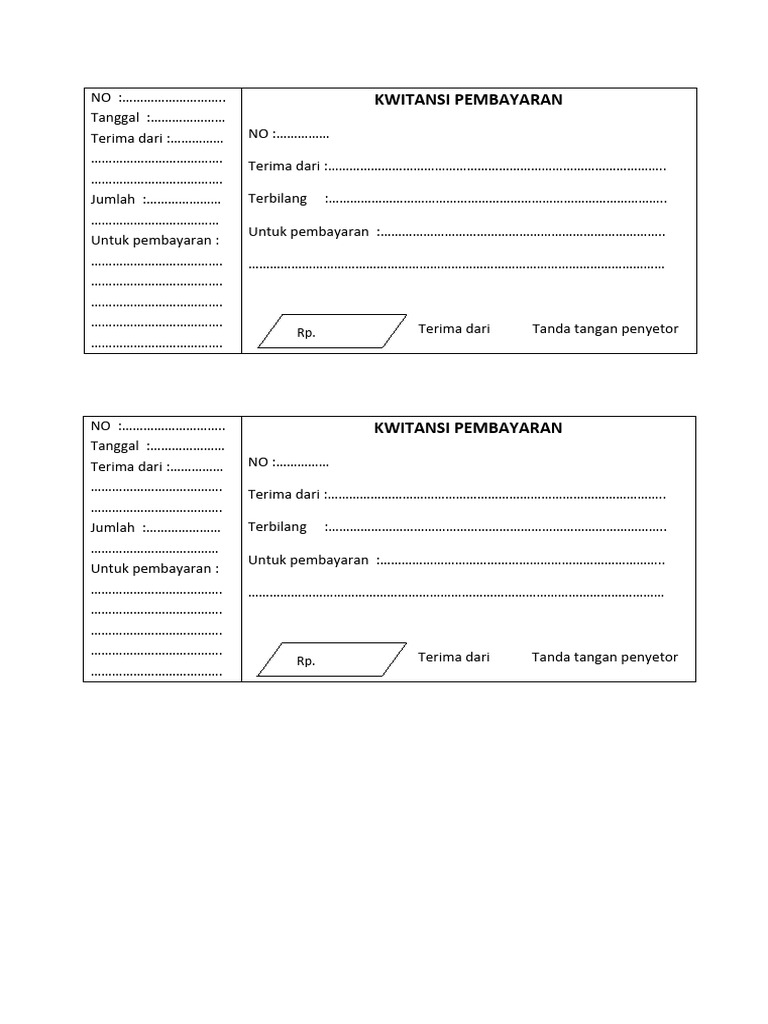 KWITANSI | PDF