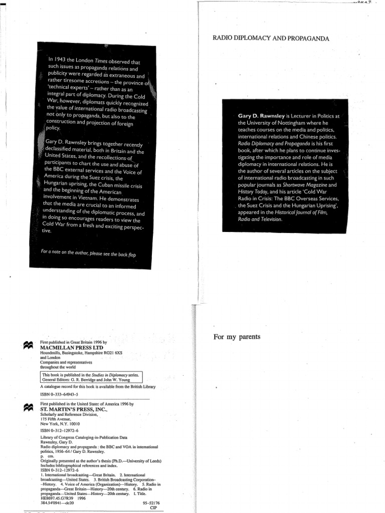 2 Radio Diplomacy and Propaganda 2 | PDF | Propaganda | Bbc