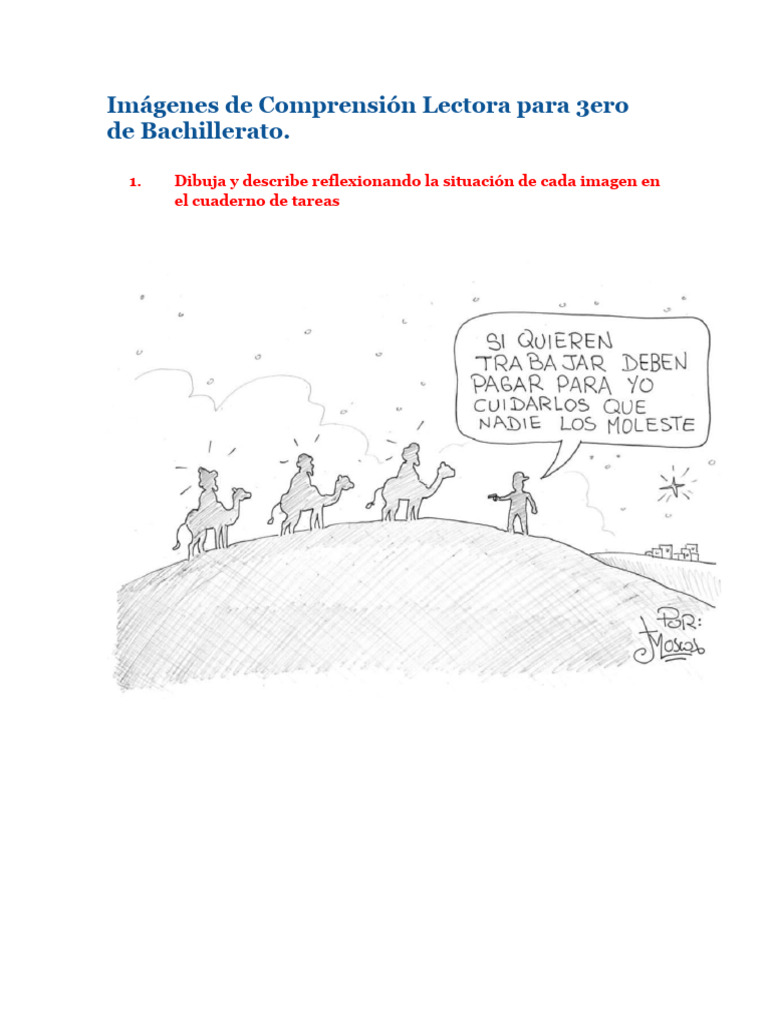 Ejercicios de Comprensión Lectora para Bachillerato | PDF