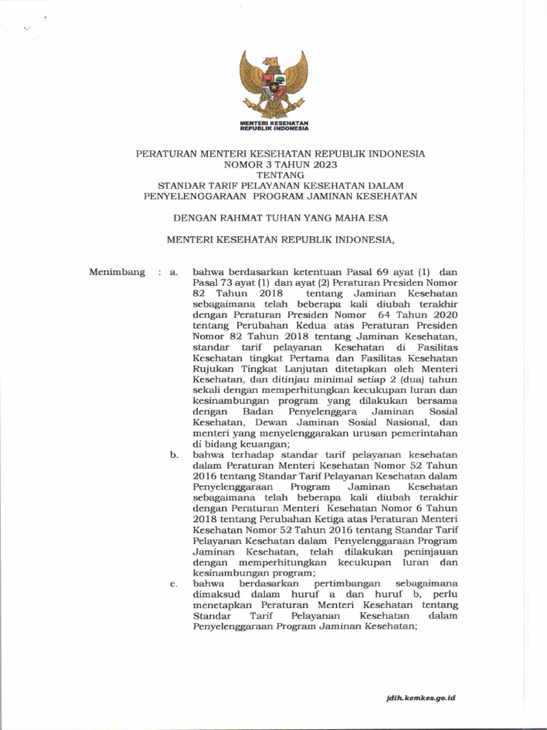 Aturan Bpjs Selisih Biaya Perawatan | PDF