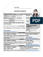 Learners Profile Form | PDF