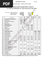 Chandigarh Transport Undertaking Time Table of Ctu Bus Service ...